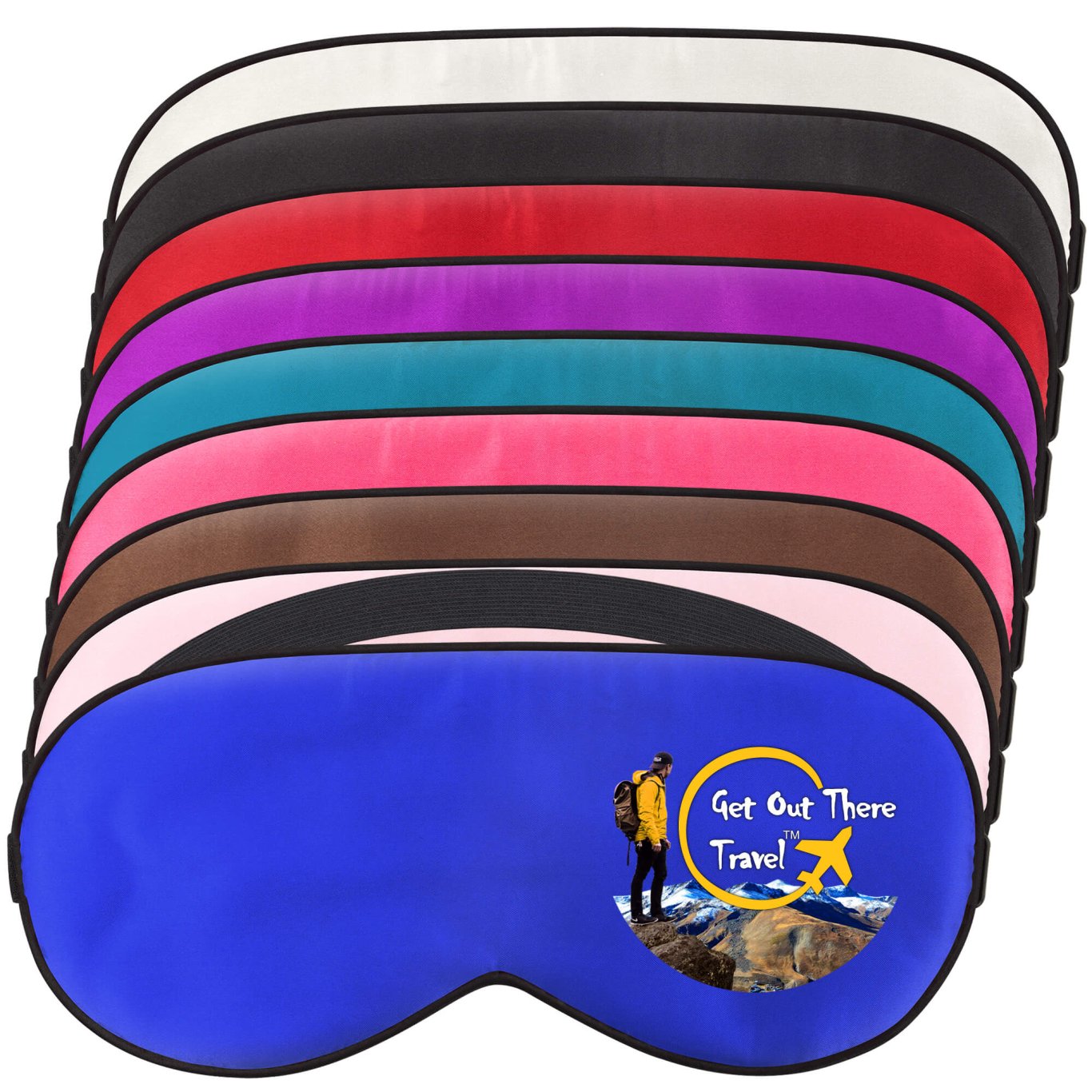 Wholesale Brand Printed Luxury Silk Eye Mask